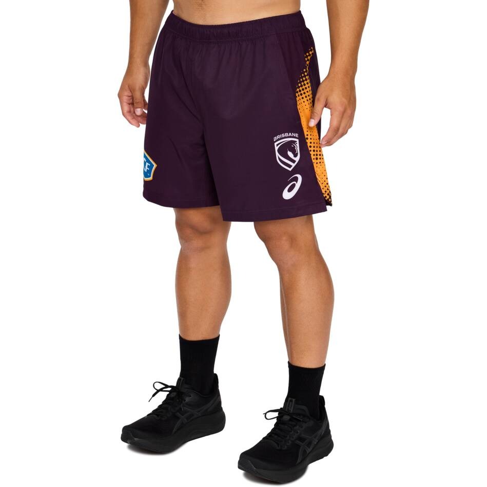 Asics NRL Broncos Mens 2026 Rep Training Shorts – Danny Lyons Sports