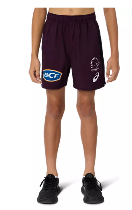 Asics NRL Kids 2025 Broncos Rep Training Shorts – Danny Lyons Sports