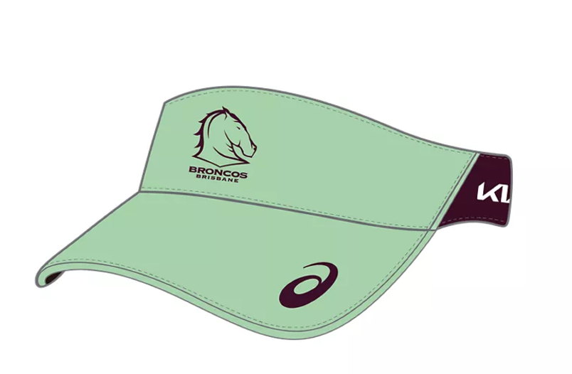 Asics NRL 2025 Broncos Training Visor – Danny Lyons Sports